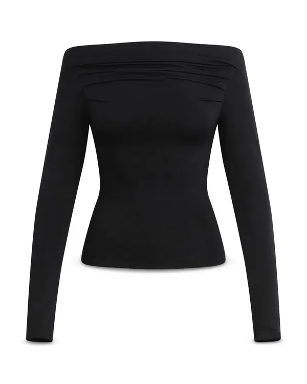 Joe's Jeans The Pleated Off The Shoulder Top