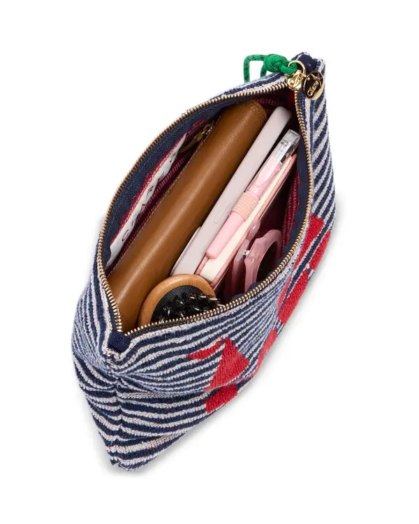 Clare V. A La Plage Flat Clutch