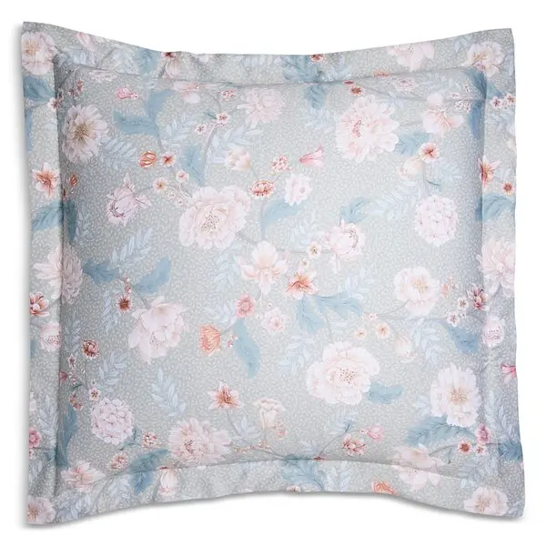 SCHLOSSBERG Zelda Vert Sateen Euro Sham - Medium Green