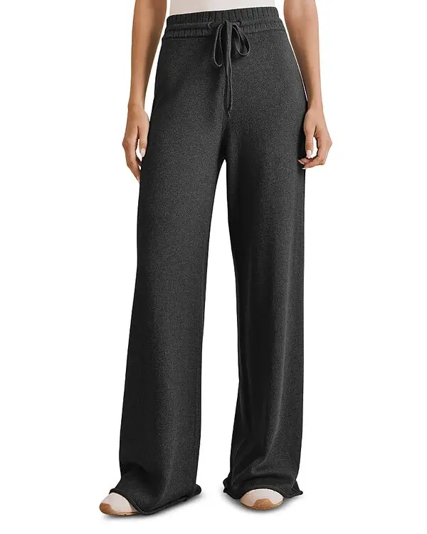 Splendid Haven Wide Leg Sweater Pants - Black