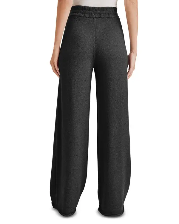 Splendid Haven Wide Leg Sweater Pants - Black