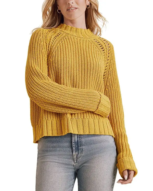 Splendid Cassidy Mock Neck Sweater - Sunflower