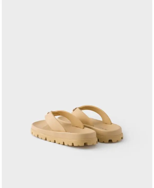 Prada Rubber Thong Sandals