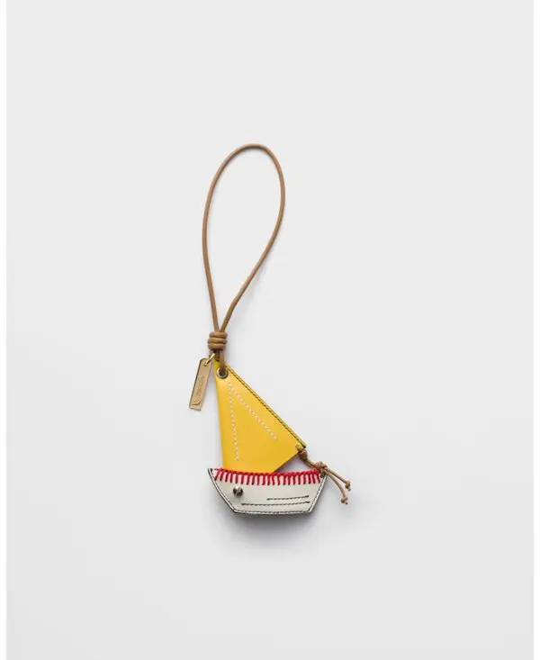 Prada Leather Key Ring Pendant