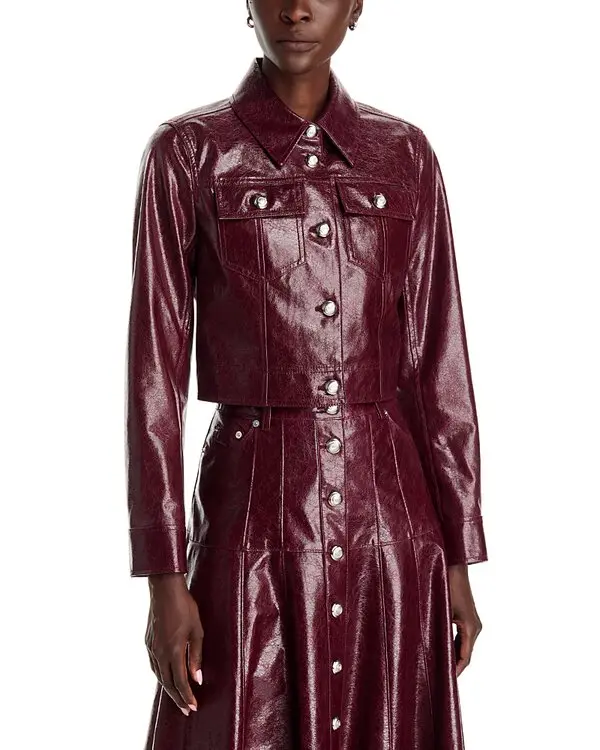 Cinq À Sept Lexie Tumbled Faux Leather Jacket