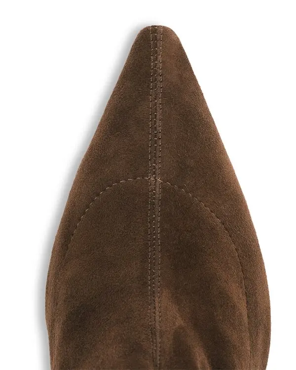Cinq À Sept Jade Stretch Suede Knee High Boots - Chocolate