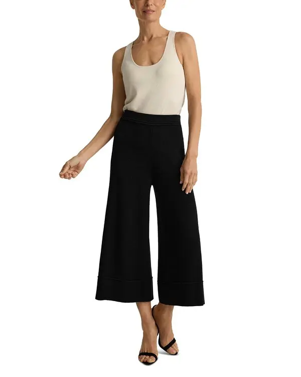 St. John Legacy Crepe Wool Blend Culotte Pants