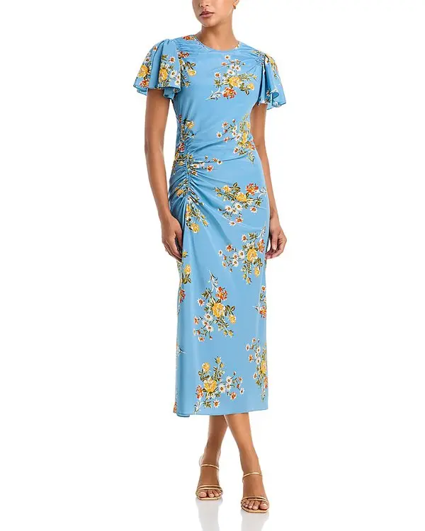 Veronica Beard Huntleigh Midi Dress - Blue River