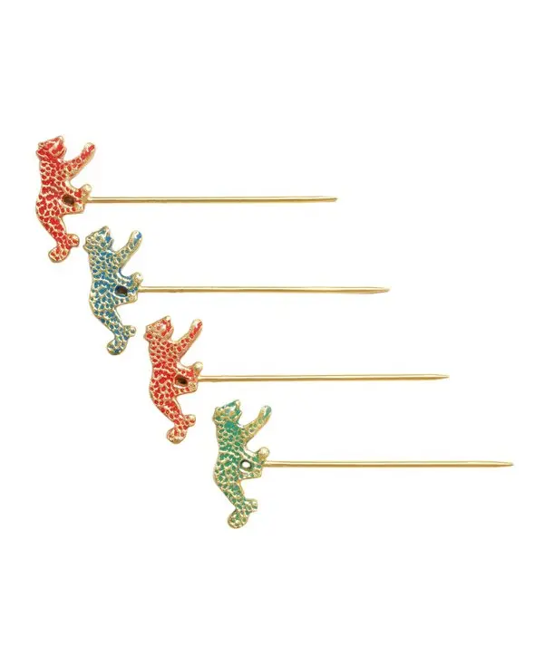 ZSA ZSA ZSU Tanda Steel Cocktail Sticks, 3.15 X 3.15 X 4.72