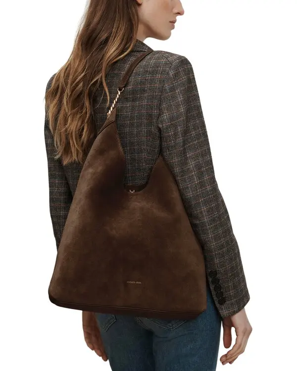 Veronica Beard Jour Suede Shoulder Bag