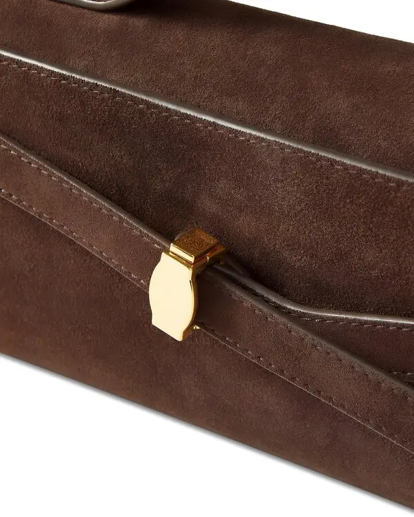 Veronica Beard Suede Clutch - Espresso