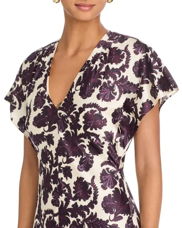 Veronica Beard Redgrave V Neck Dress