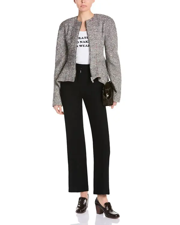 Stella McCartney Wool-blend Speckled Peplum Jacket