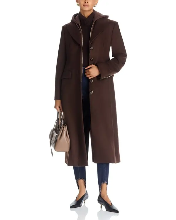 Veronica Beard Elspeth Wool & Cashmere Dickey Coat