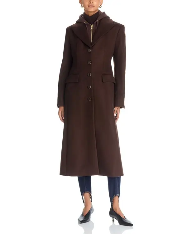 Veronica Beard Elspeth Wool & Cashmere Dickey Coat