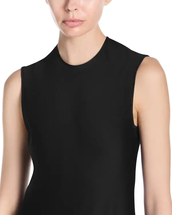 Stella McCartney Round Neck Draped Satin Gown