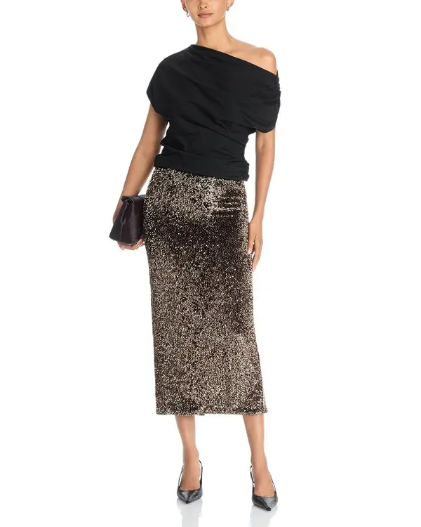 Veronica Beard Koa Embellisehd Midi Skirt