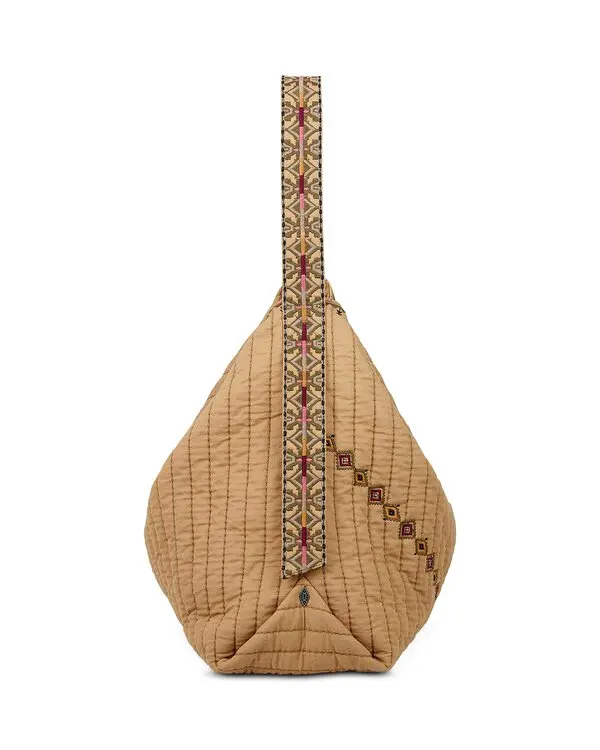 Ba&sh Lenny Extra Large Embroidered Cotton Tote