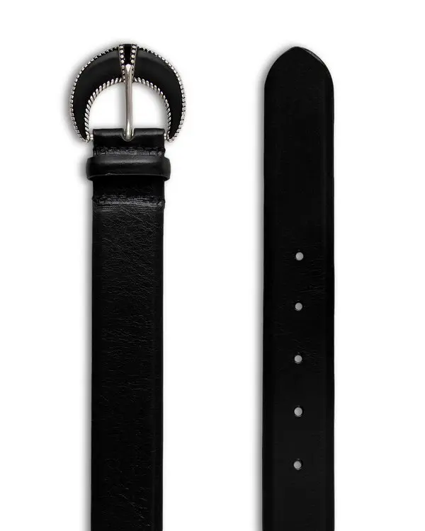 Ba&sh Brendon Leather Belt - Black