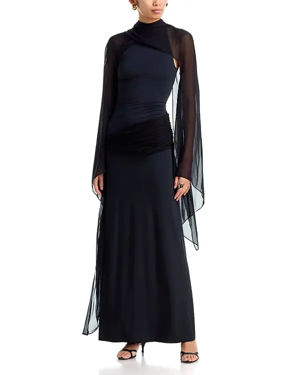 DE LA VALI Sabela Detachable Bolero Column Dress