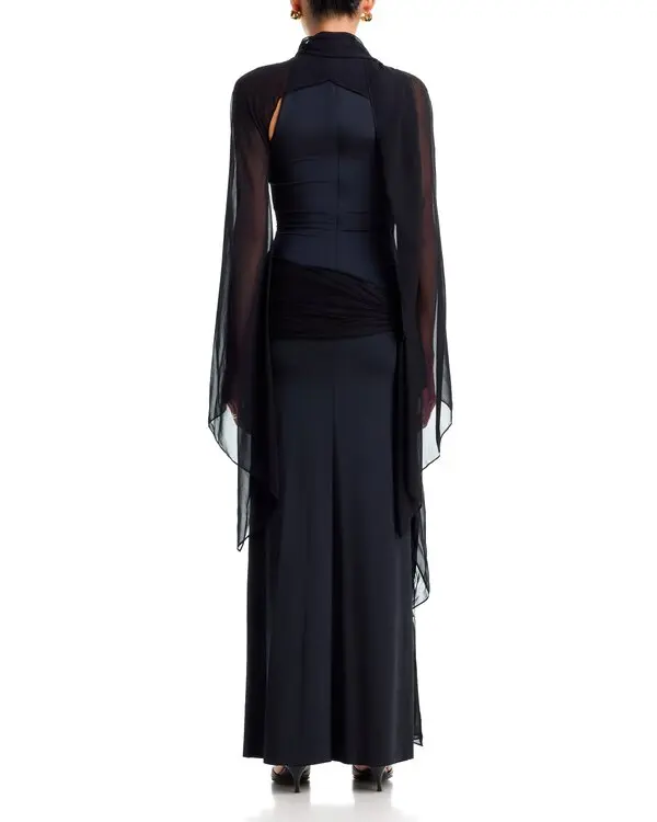 DE LA VALI Sabela Detachable Bolero Column Dress