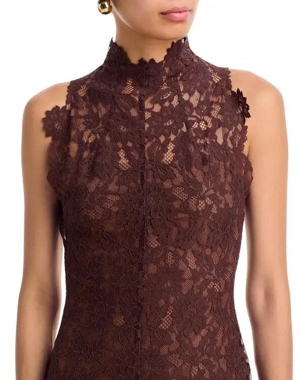 DE LA VALI Ainhoa Lace Midaxi Dress