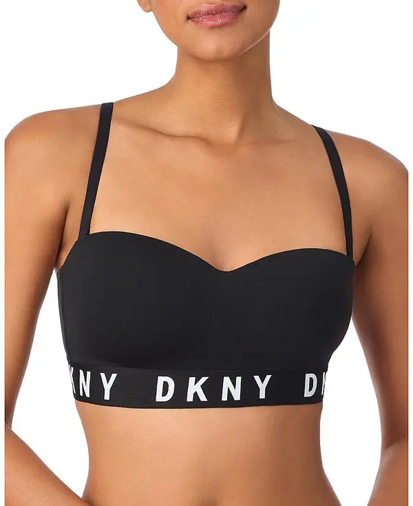 Dkny Cozy Boyfriend Beandeau Bra - Black