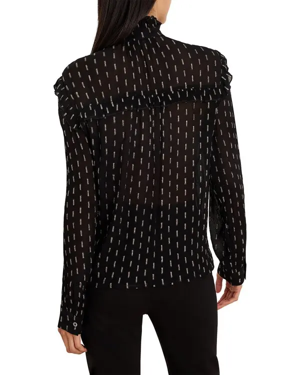 NIC+ZOE Mayfair Nights Chiffon Shirt
