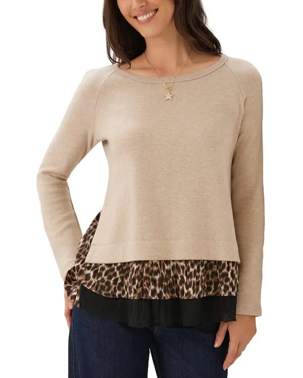 Karen Kane Layered Look Tiered Hem Sweater