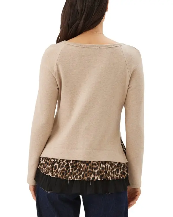 Karen Kane Layered Look Tiered Hem Sweater