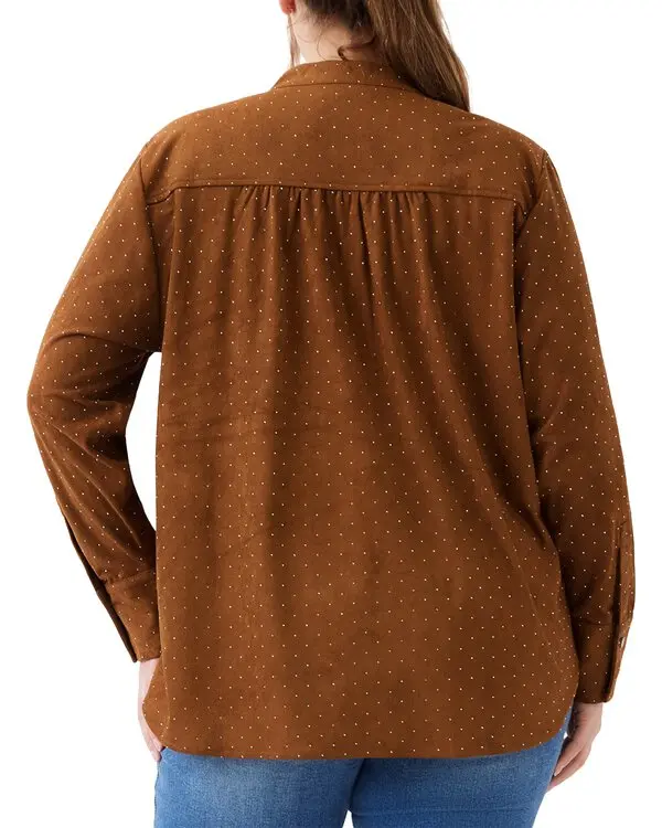 Karen Kane Faux Suede Studded Top
