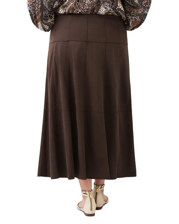Karen Kane Tiered Faux Suede Maxi Skirt