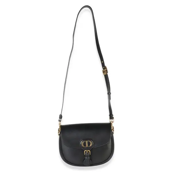 Dior Box Calfskin Bobby Flap Bag - Black