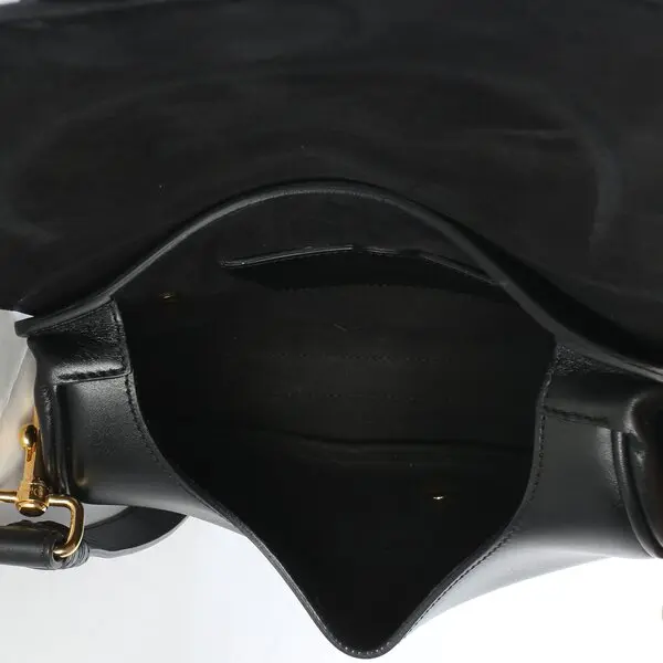 Dior Box Calfskin Bobby Flap Bag - Black