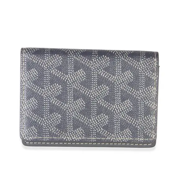 Goyard Grey Goyardine Canvas Malesherbes Card Holder - Gray