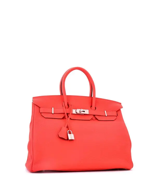 Hermès Birkin 35 Leather Palladium Tote