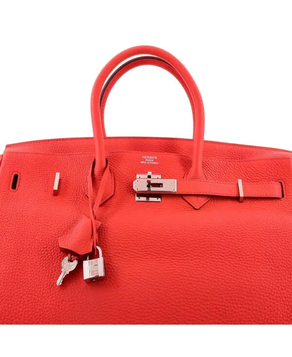 Hermès Birkin 35 Leather Palladium Tote