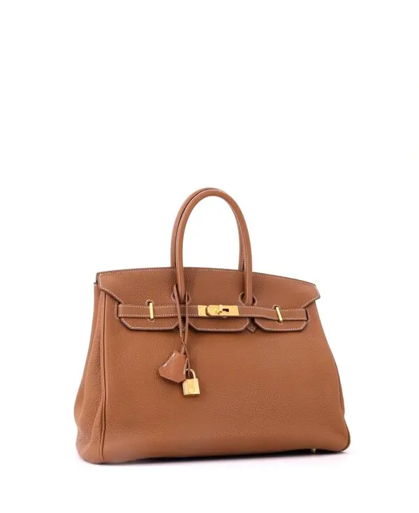 Hermès Birkin 35 Handbag Brown Togo With Hardware