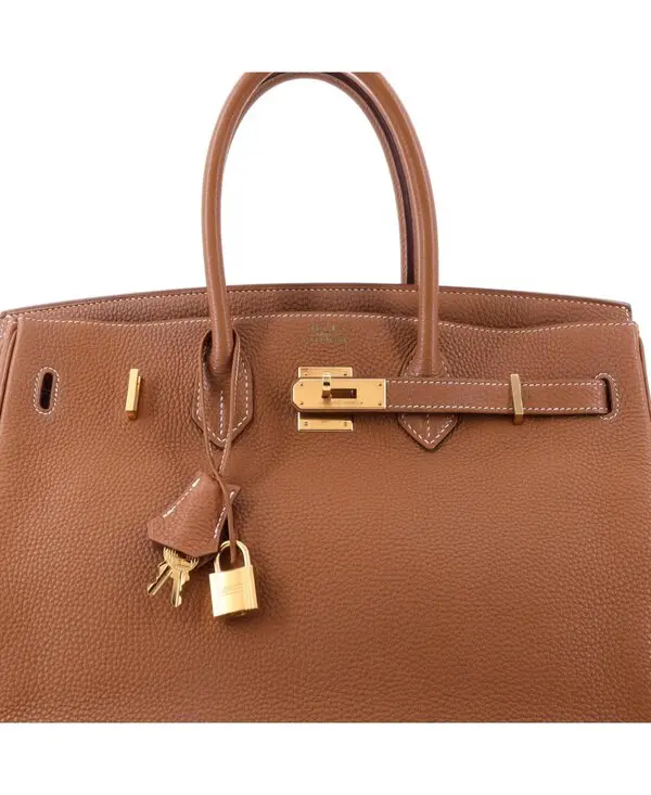 Hermès Birkin 35 Handbag Brown Togo With Hardware