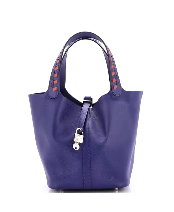 Hermès Picotin Lock Mm Tressage Epsom Leather Tote