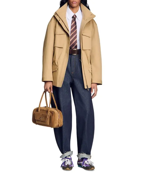 Sandro Adjustable Waist Jacket
