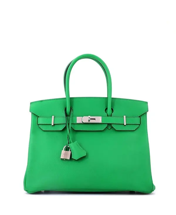 Hermès Birkin 30 Epsom Leather Palladium Hardware Tote - Bamboo
