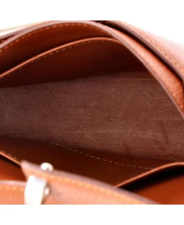 Hermès Verrou Leather & Canvas Crossbody