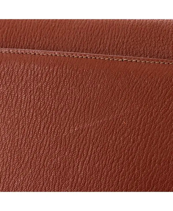 Hermès Verrou Leather & Canvas Crossbody