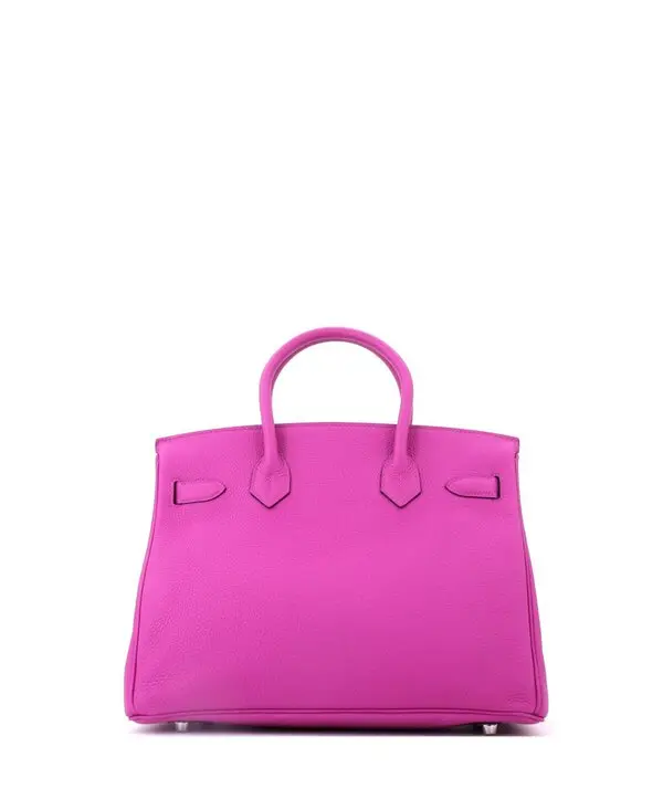 Hermès Birkin 30 Togo Leather Palladium Hardware Tote - Rose Pourpre