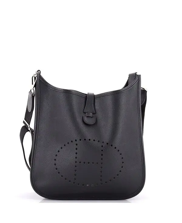 Hermès Evelyne Pm Epsom Leather Crossbody - Black