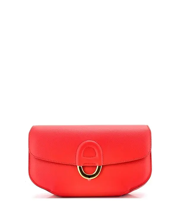 Hermès Cherche Epsom Leather Clutch - Red