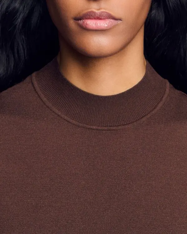 Sandro Giovi Knit Cropped Top
