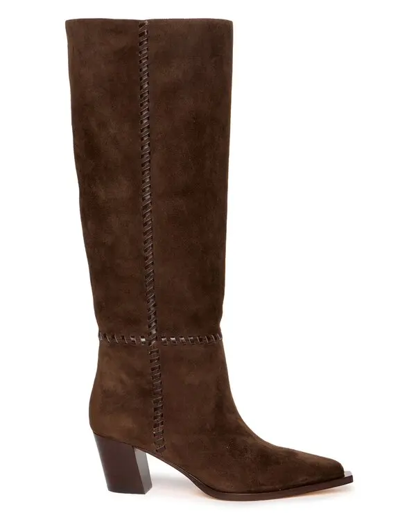 Paige Lillith Suede Knee High Boots - Chocolate
