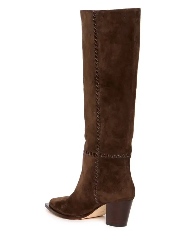 Paige Lillith Suede Knee High Boots - Chocolate